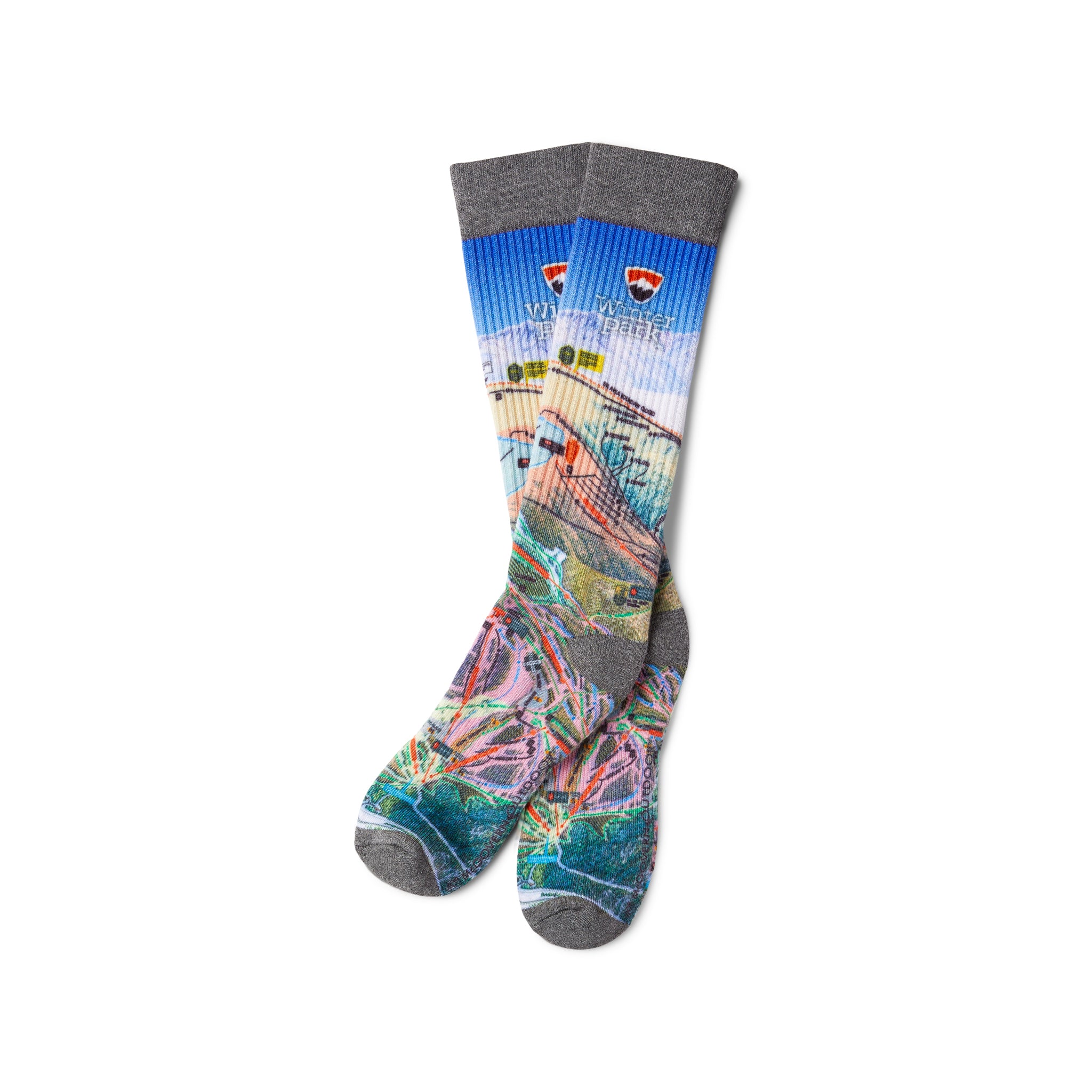 Winter Park Trail Map Socks